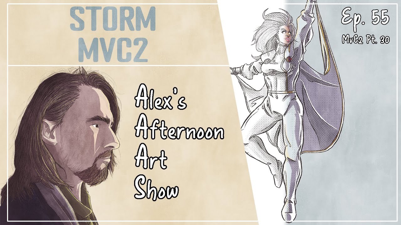 Storm (Marvel Vs. Capcom 2) Drawing || Alex's Afternoon Art Show - YouTube