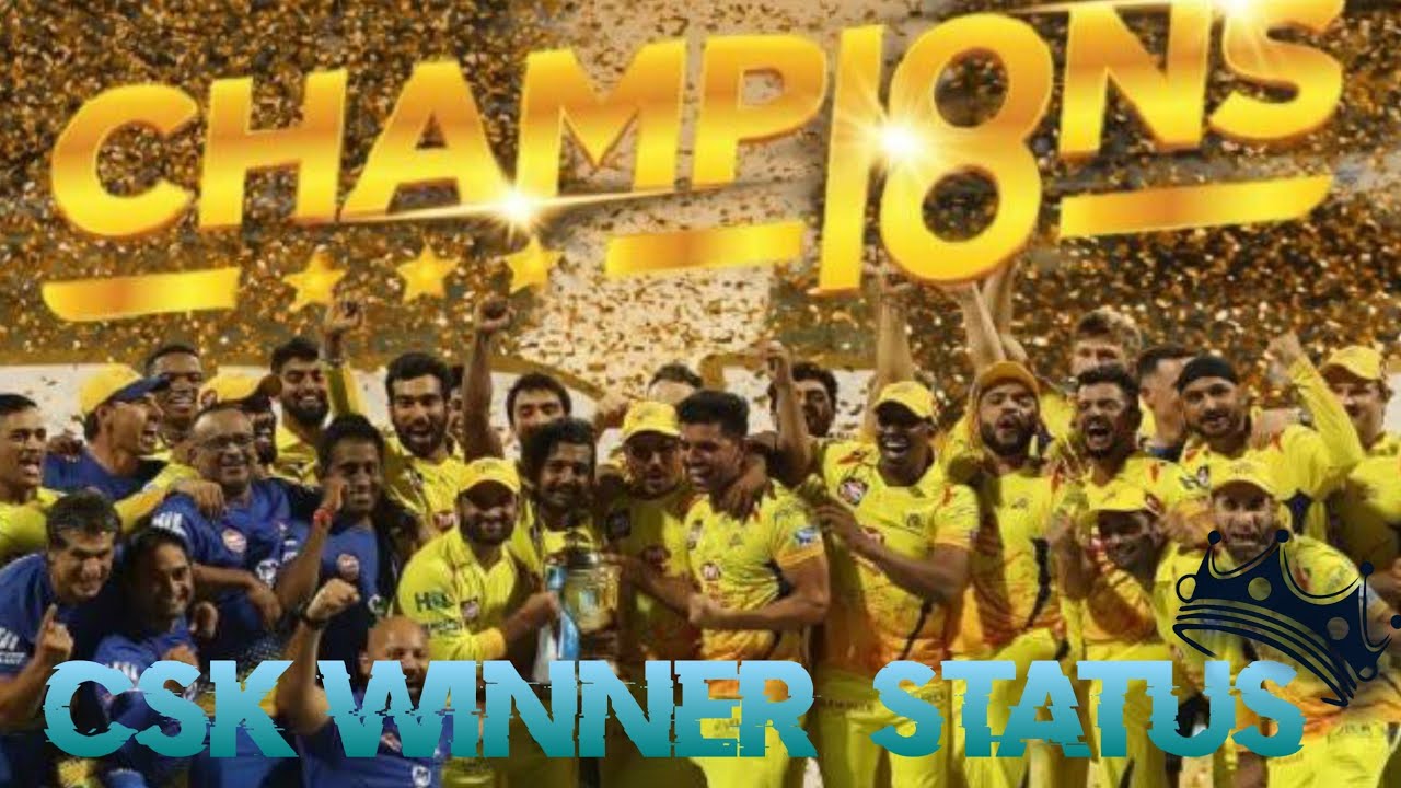 CSK Winner Status 🏆//2023 Ipl winner Teem CSK Status//Ipl Winner Status ...