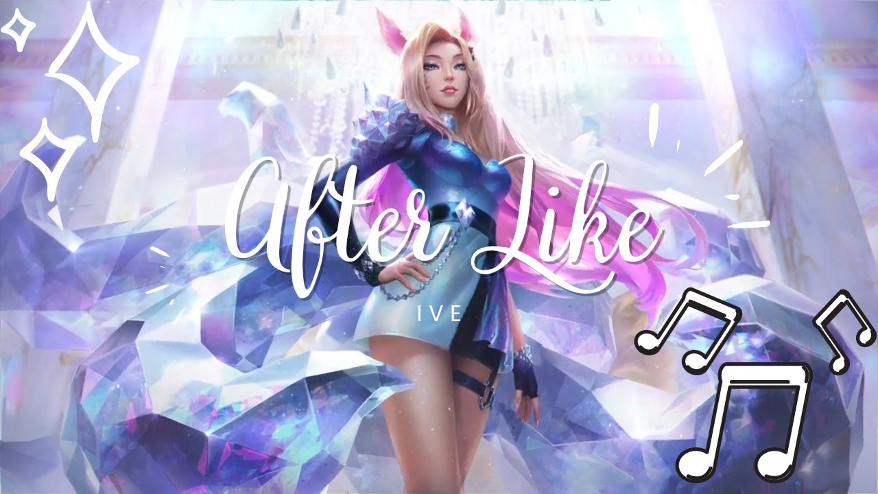 [ Nightcore ] AFTER LIKE by IVE [ Kpop ] ( Visualizer Video ) - YouTube