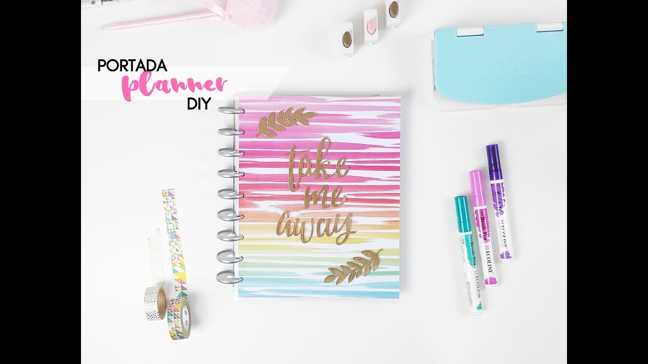 Cómo hacer portadas para planner DIY | Tutorial portadas de planner ...