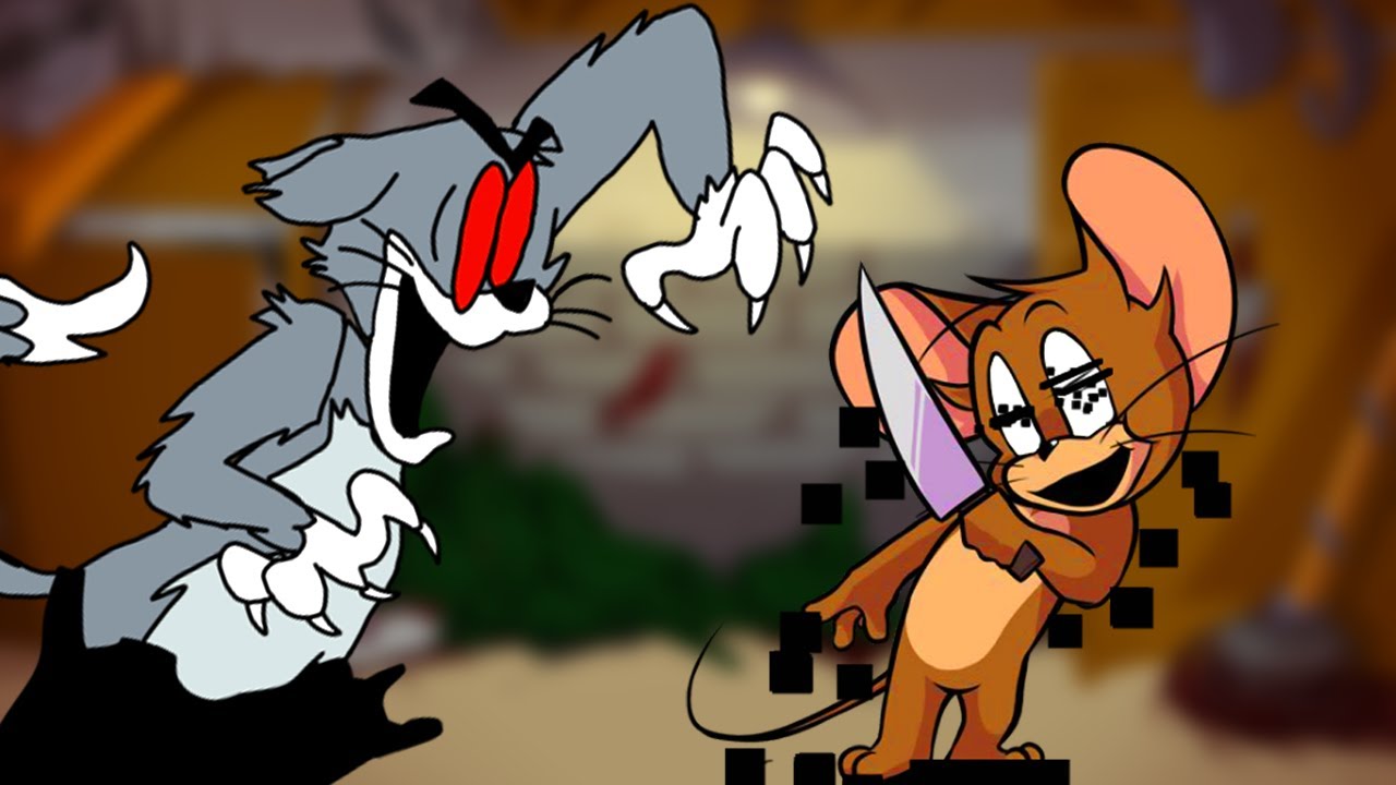 Friday Night Funkin' Corrupted Tom & Jerry |Tom's Basement Show (FNF Vs ...