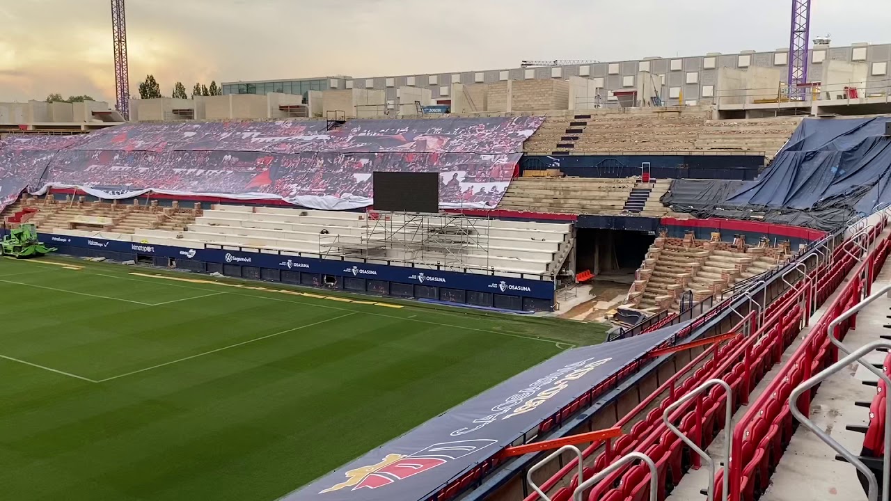 Así avanzan las obras de reforma y ampliación del estadio de El Sadar ...