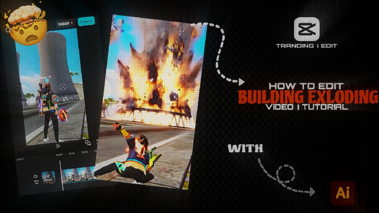 How to make this (building exploding) video /edit tutorial #virl #1treanding #1millionviews ...