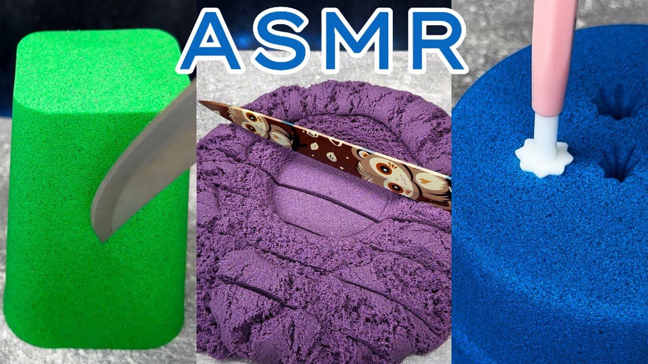 Soft satisfying ASMR | super relaxing Kinetic Sand Sounds - YouTube