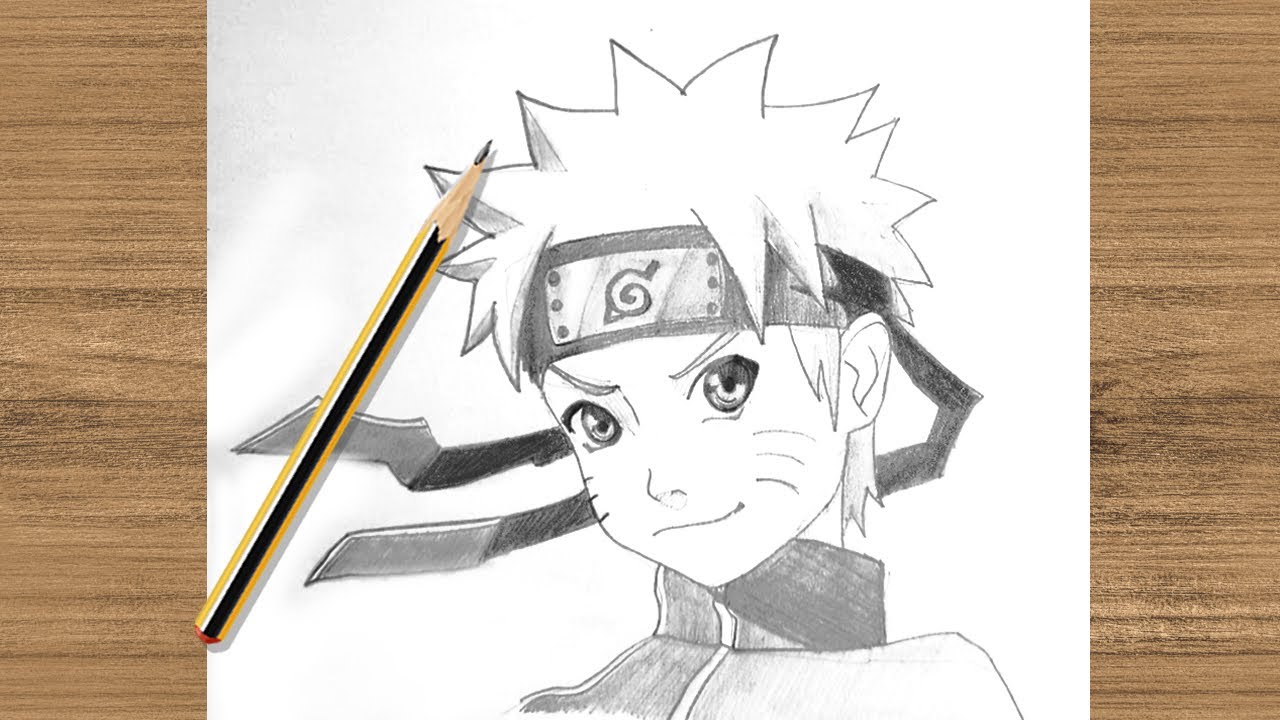 🦊Naruto Pencil Portrait | Step-by-Step Tutorial | How to draw anime ...
