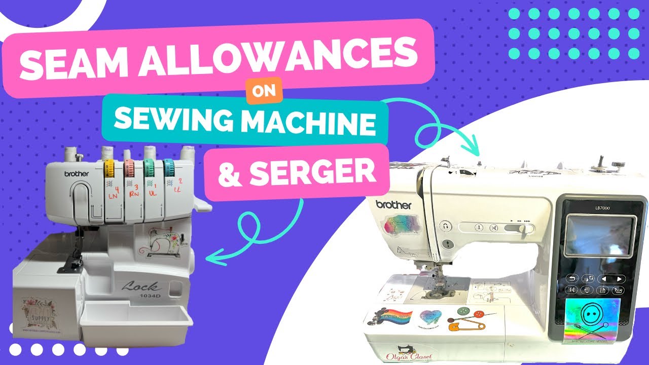 How to Measure Seam Allowances ll Sewing Machine & Serger ll Beginner ...