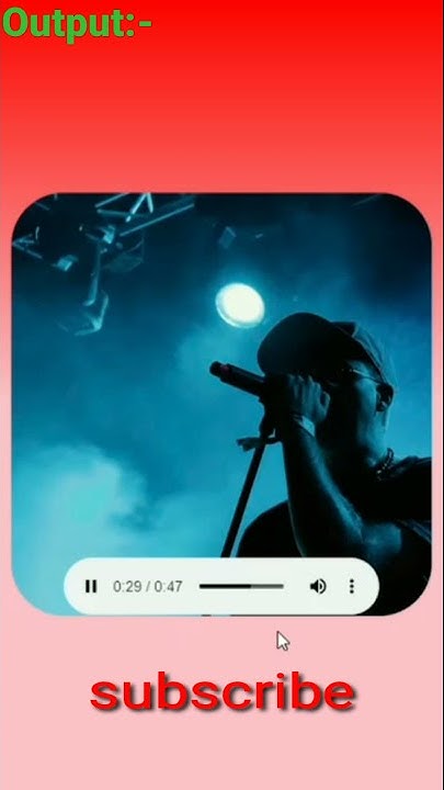 Audio player using HTML and CSS#shorts #youtubeshorts #css #html - YouTube