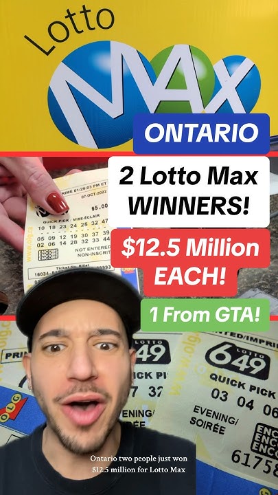 2 Ontario Lotto Max Jackpot Winners Of 12 5 Million Each Ontario