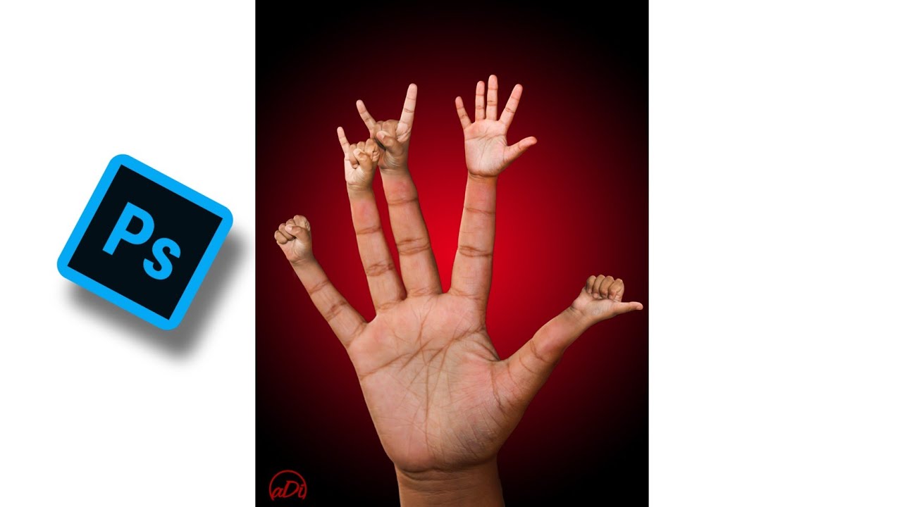 Photoshop creative ideas | hand on finger - YouTube
