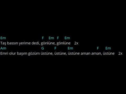 Emri Olur (Mustafa Ceceli) | Emri Olur Akor | Emri Olur Sözleri&Lyrics