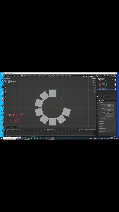 blender circle array - YouTube