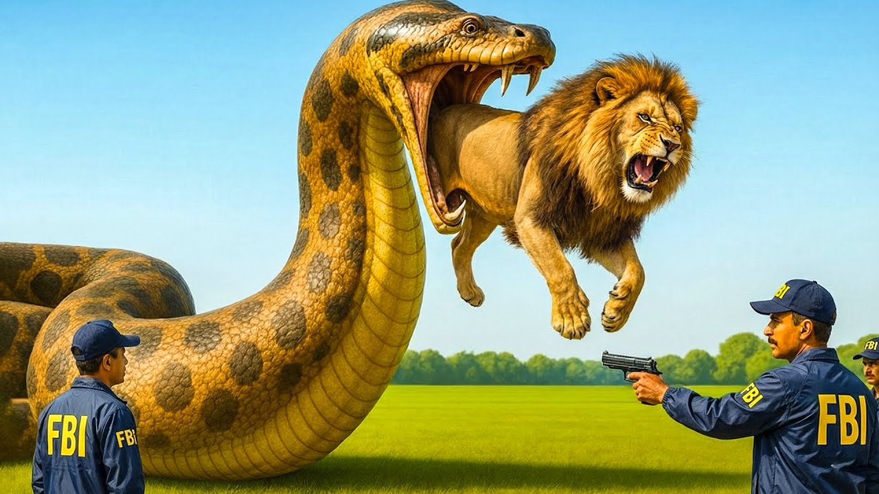 Heroic Rescue Team Saves Lonely Lion from Giant Python’s Terrifying Attack 🦁🐍 - YouTube