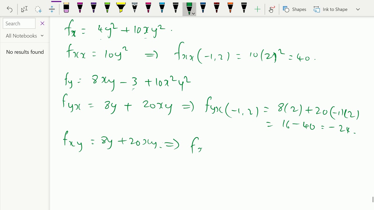 Multi variable calculus : - ( Higher order partial derivative ; Solving ...