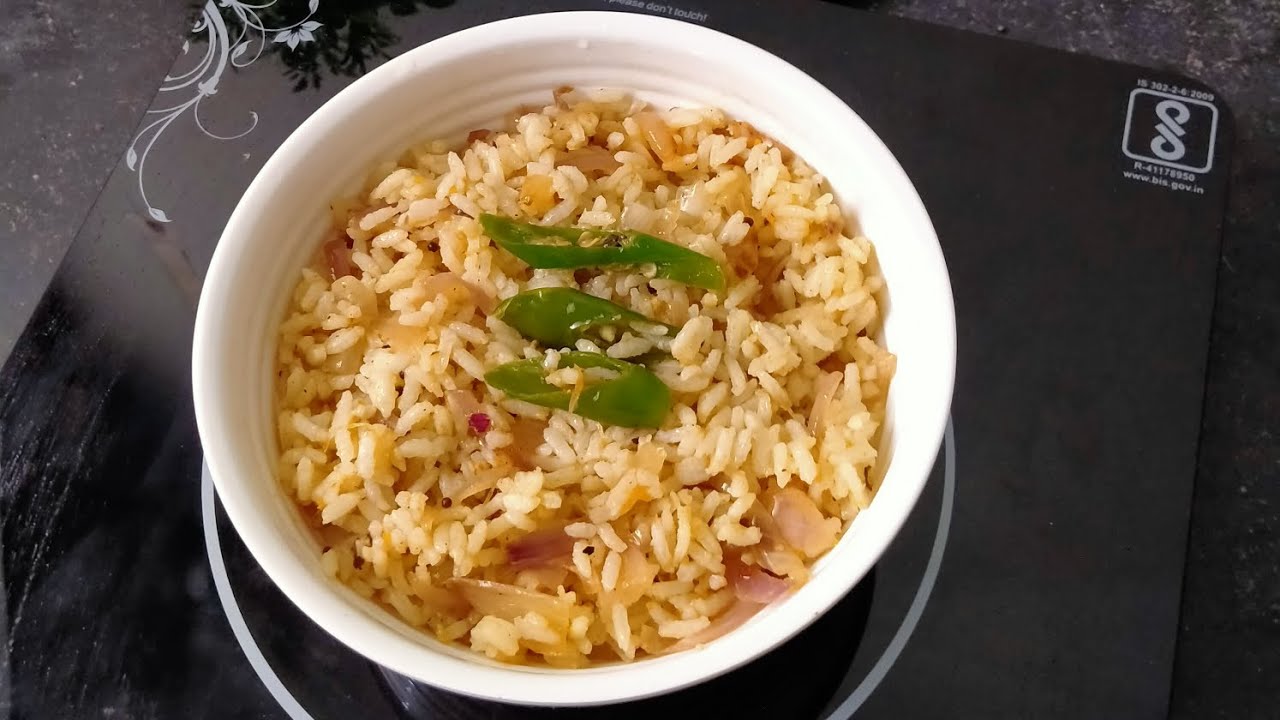 1 to 3 ಮಸಲಾ ಬಳಸಿ ಮಾಡಿ ಒನಿಯನ್ ಚಿಲ್ಲಿ ಫ್ರೈಡ್ ರೈಸ್ / quick onion chilli ...