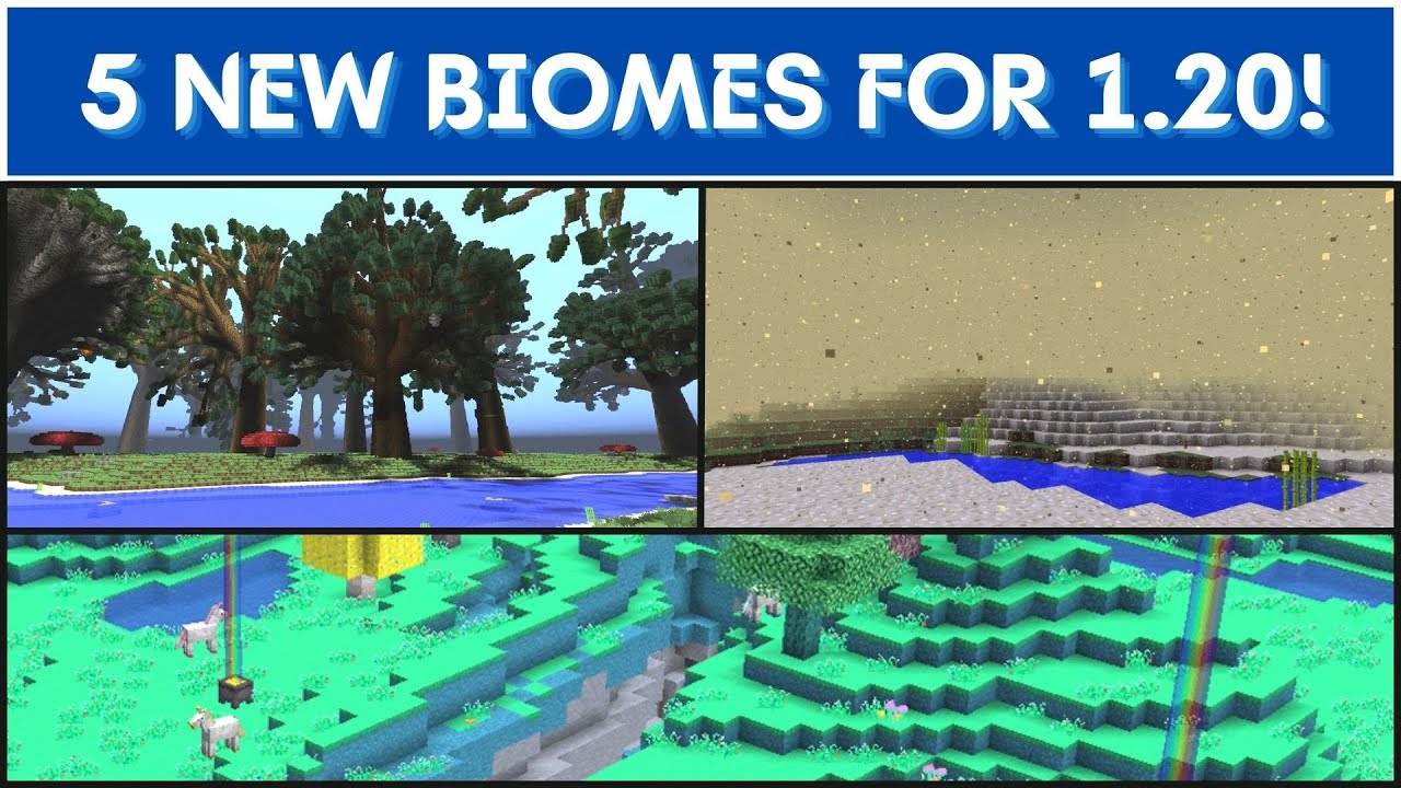 5 Best 1.20 Minecraft Biome Ideas! - YouTube