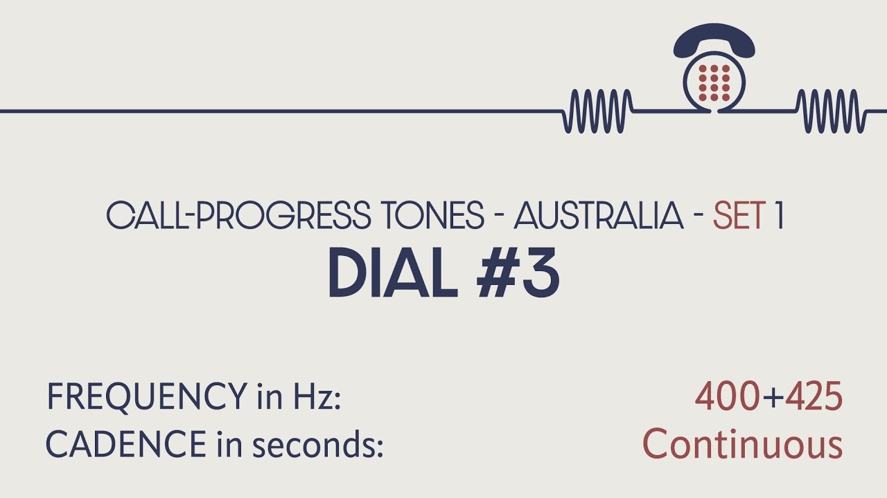 PHONE SOUNDS. Dial tone 3 (Australia). Call-progress tones. Sound effects. SFX - YouTube
