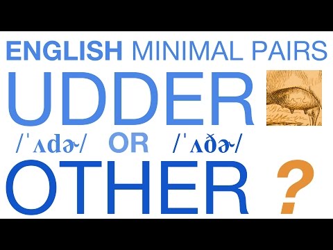 UDDER or OTHER? English d & th (as in 'the') pronunciation listening ...