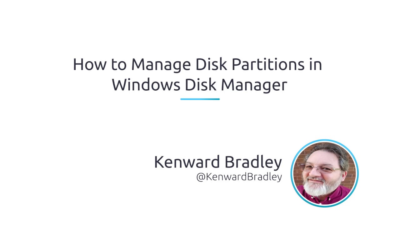 How To Manage Disk Partitions In Windows Disk Manager - YouTube