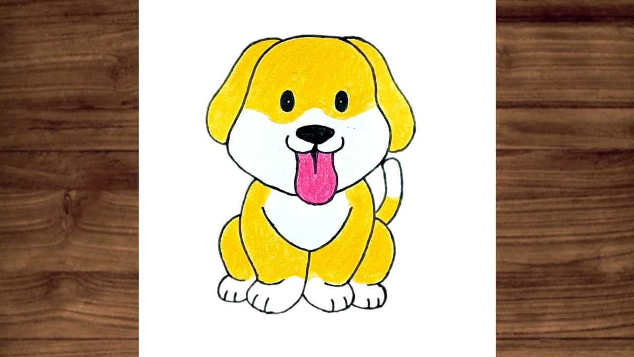 How To Draw Dog Step By Step || Easy Dog Drawing For Beginners || Draw ...