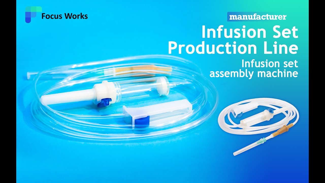 automatic infusion set assembly machine - YouTube