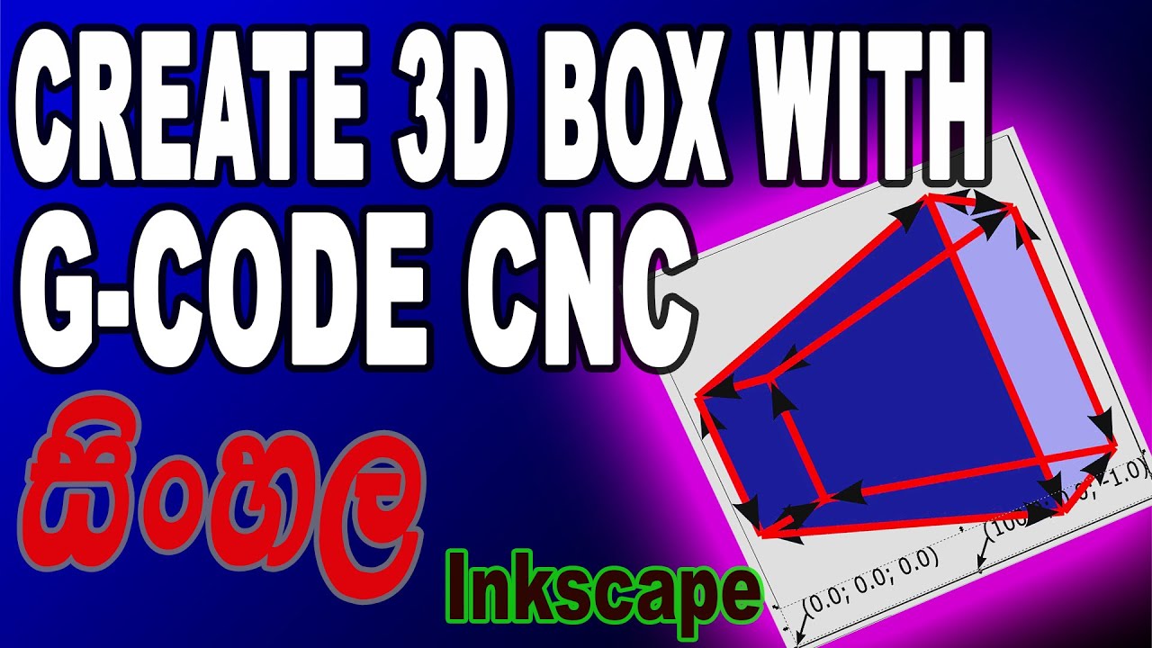How to make a G-Cord file related to a 3D box using Inkscape software ...