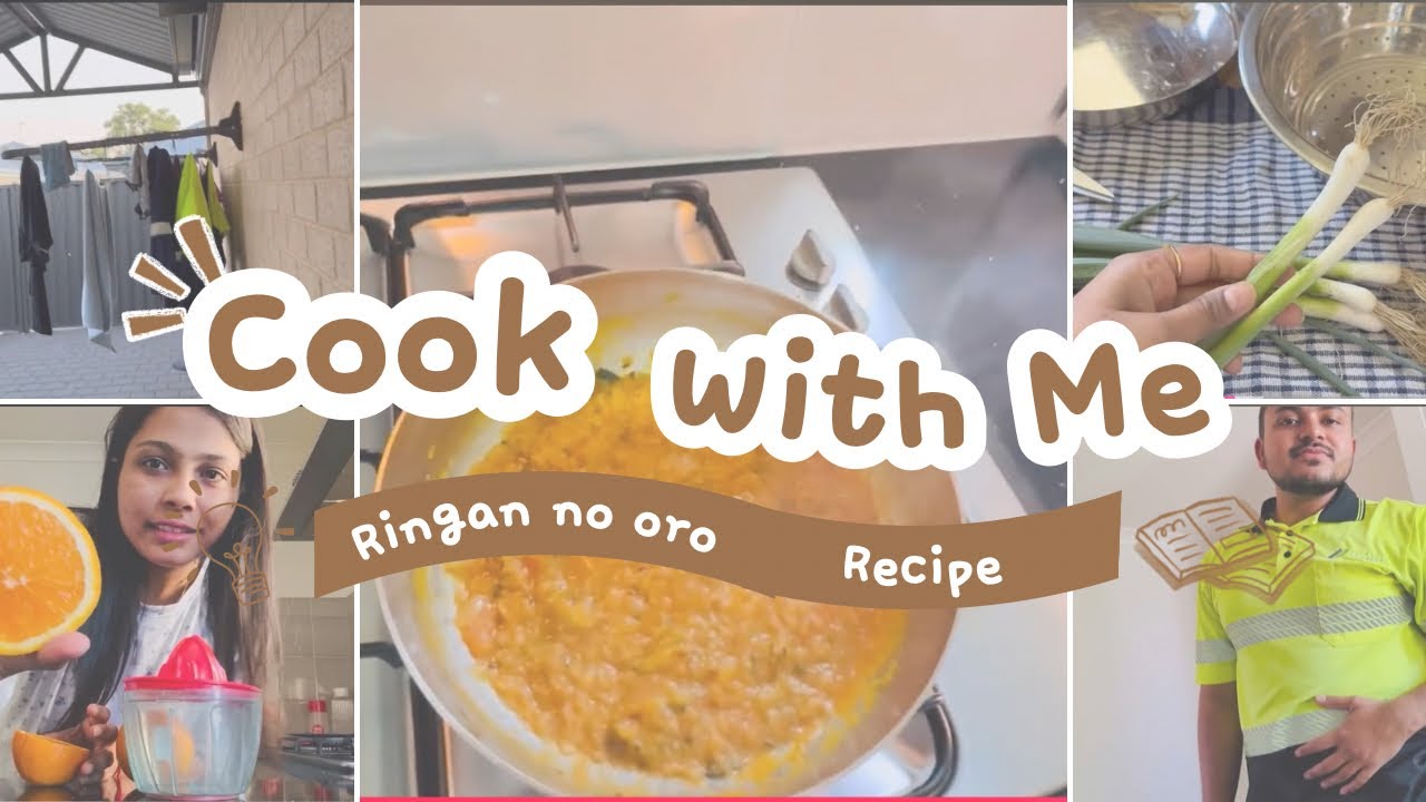 Day 2 of our daily routine in Australia with ringan no oro recipe - YouTube