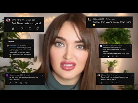 Reacting To Vegan Hate Comments - YouTube