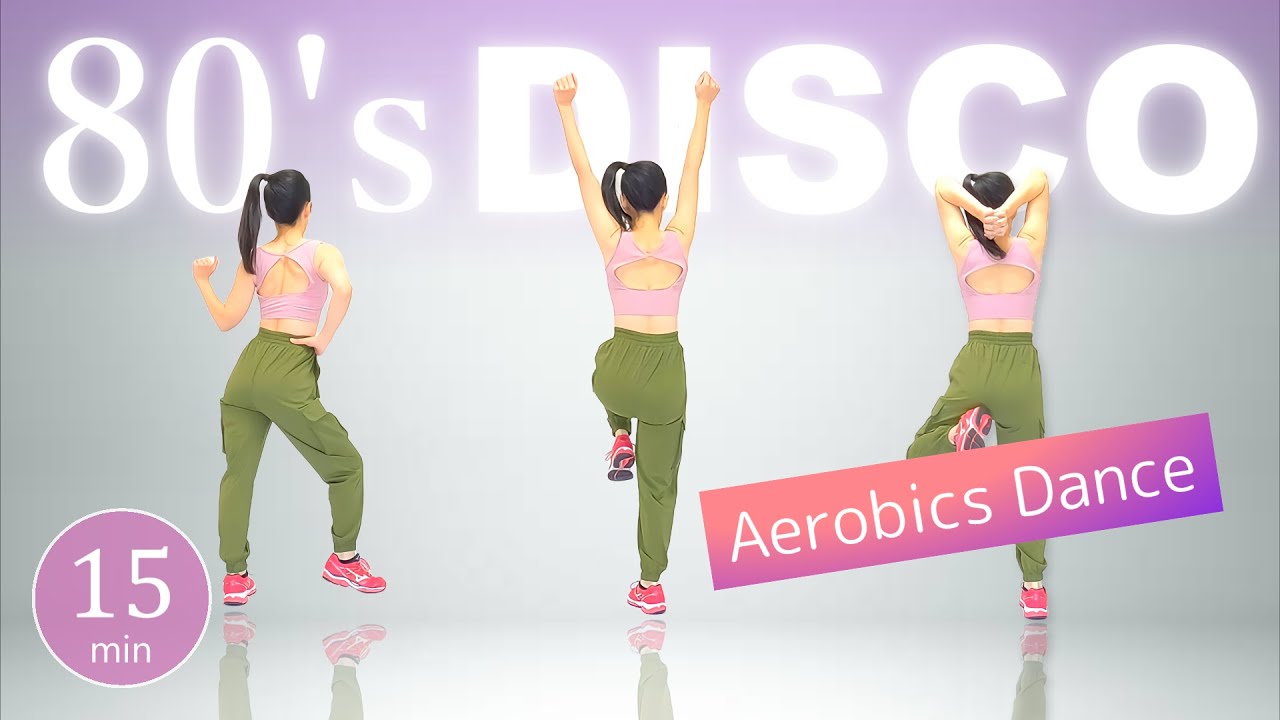 15Min CARDIO AEROBICS DANCE WORKOUT | Aerobic with 80's disco style ...