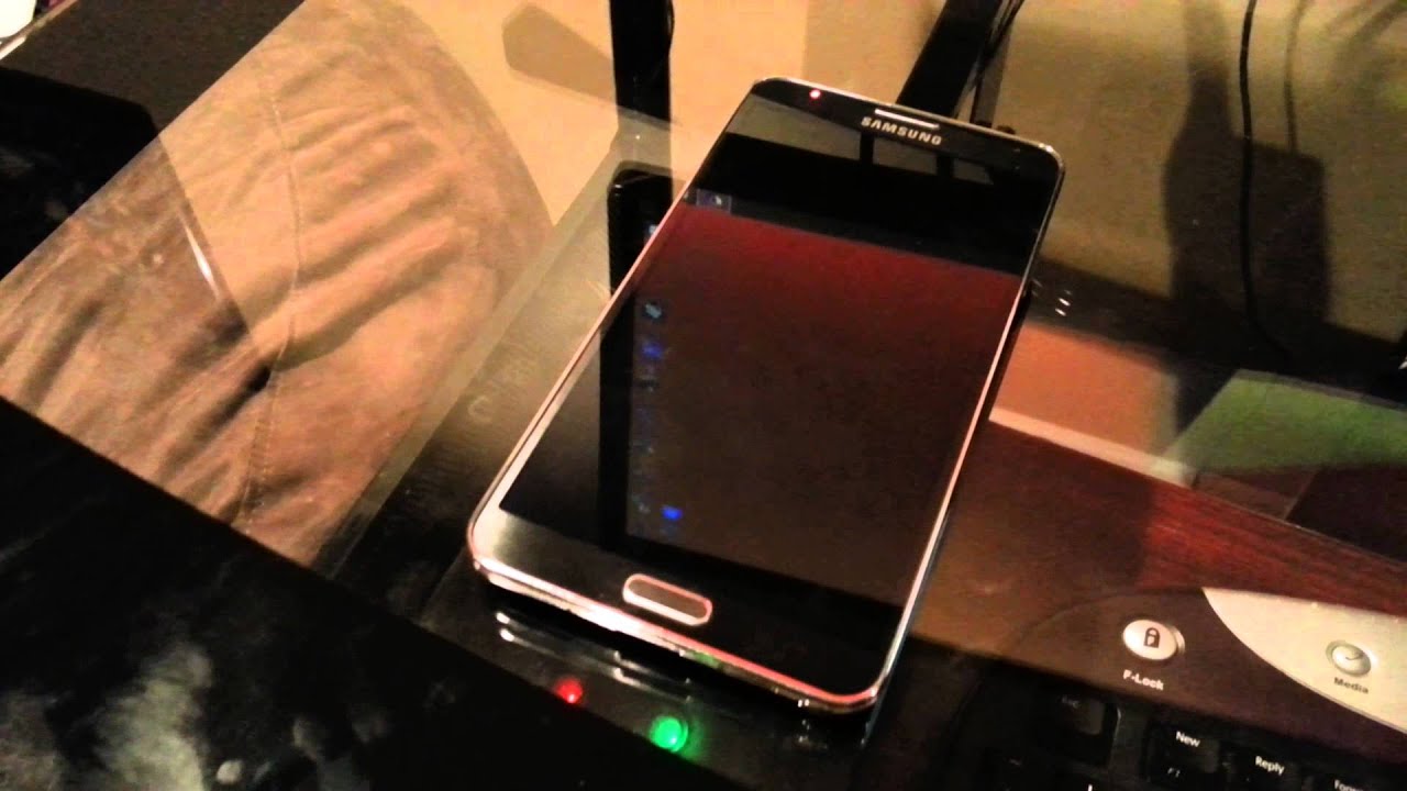Wireless Charge Through Glass Desk - YouTube