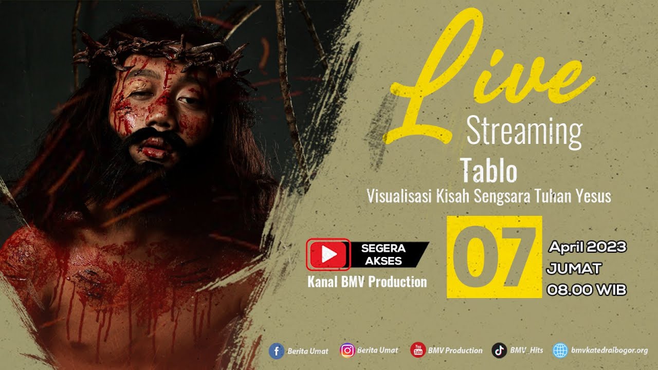 Visualisasi Jalan Salib [TABLO] (7 April 2023) | Gereja BMV Katedral ...
