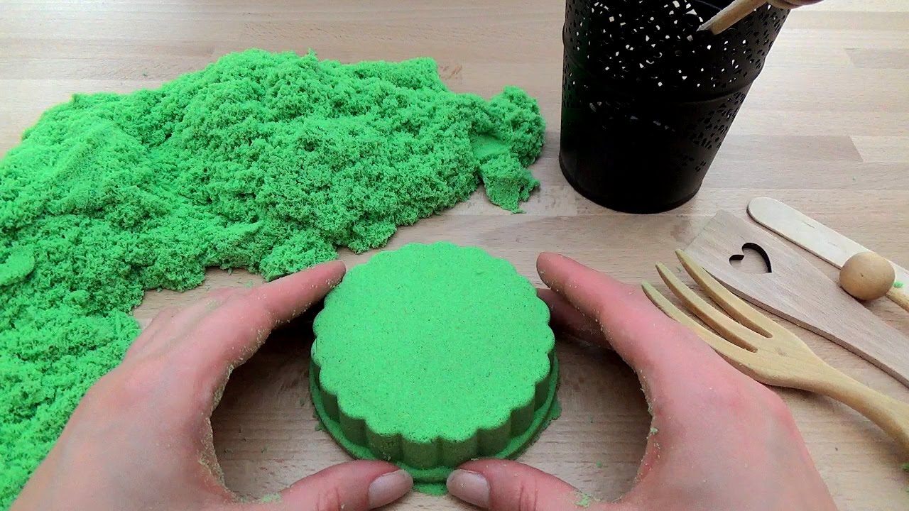 ASMR Binaural Relaxing Playing with Kinetic Sand & Polish Ear to Ear ...