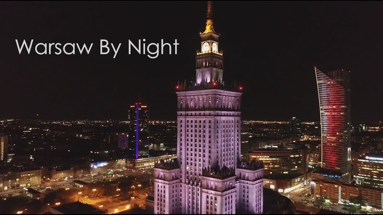 Warsaw By Night // Warsaw Time Lapse - YouTube