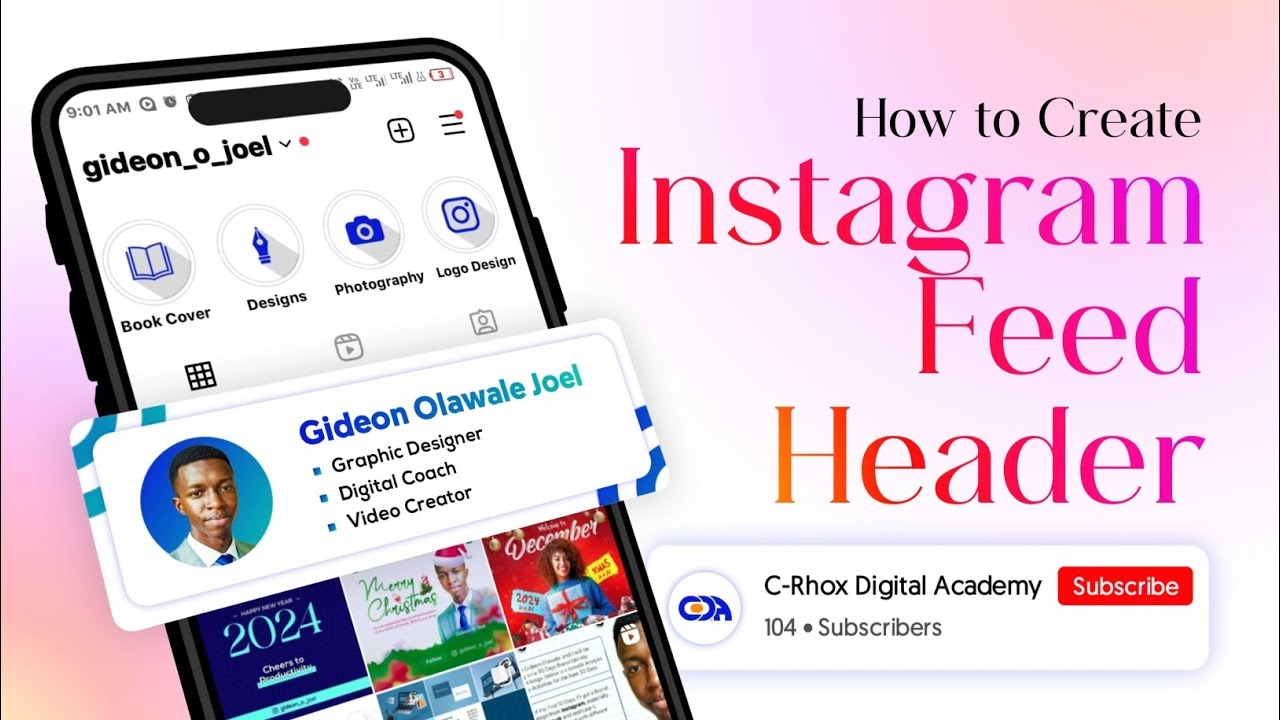 How to Create an Instagram Feed Header Panorama - 2024 - YouTube