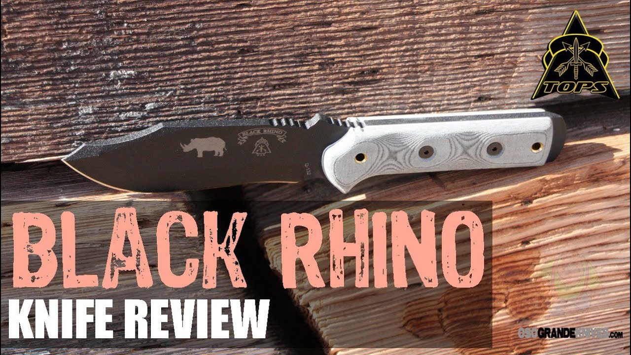 TOPS Black Rhino Survival Knife Review | OsoGrandeKnives - YouTube