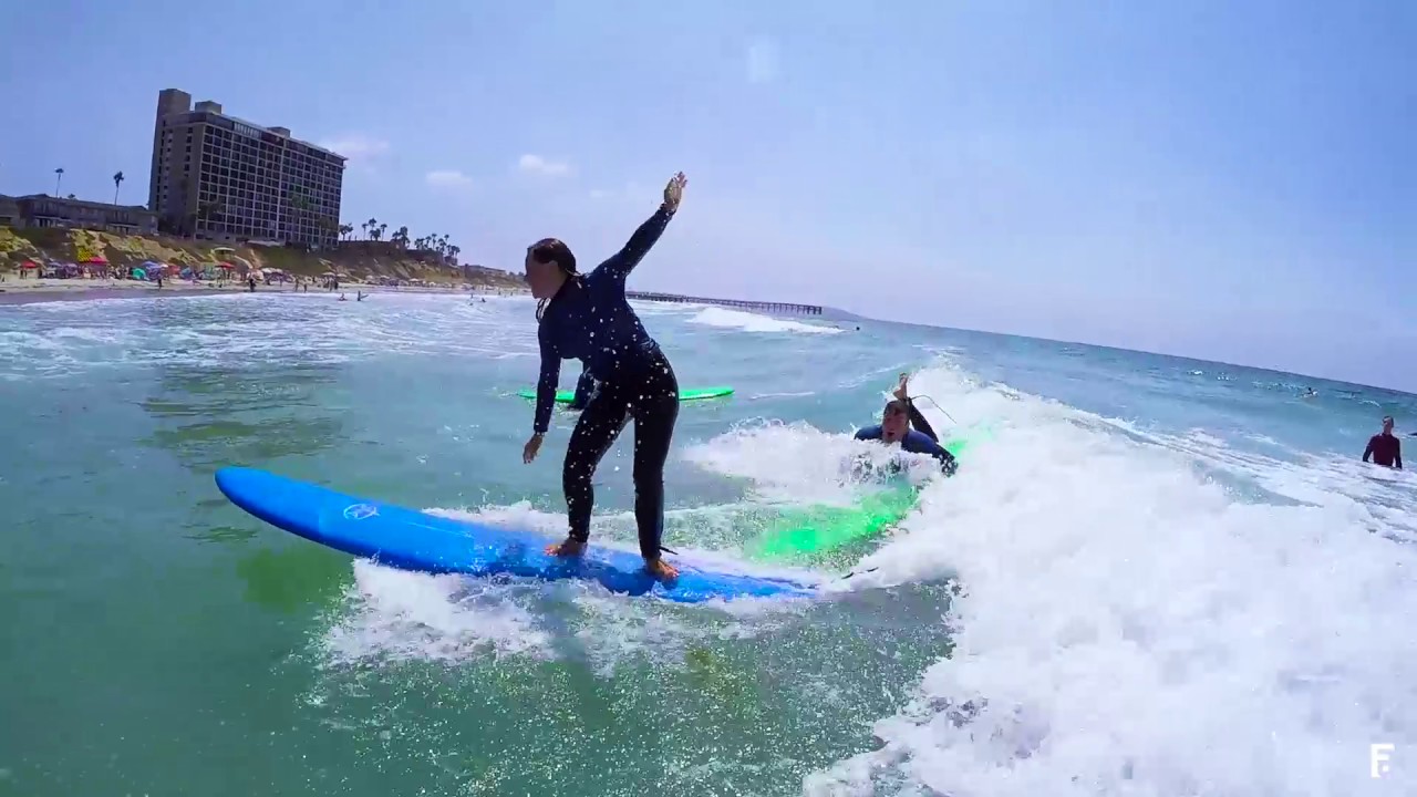 GoPro hero 4 - Surf session in San Diego - YouTube
