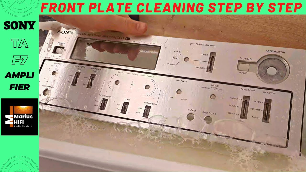 Front Plate Cleaning Step By Step | Power Amplifier | SONY TAF 7 - YouTube