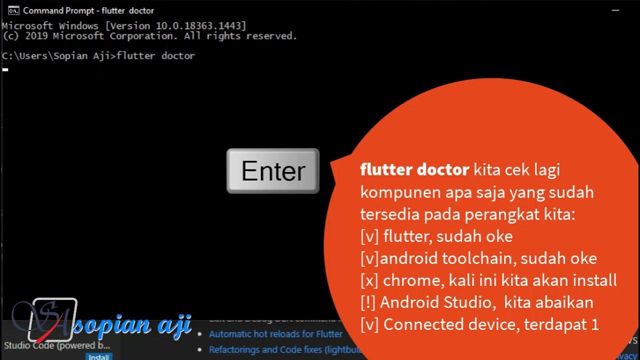 Install Flutter Tanpa Android Studio Untuk Visual Sudio Code - YouTube