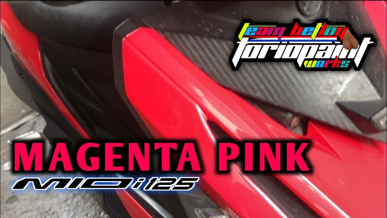 MAGENTA PINK | MIO I 125 | Tutorial | Torio Paint Works - YouTube