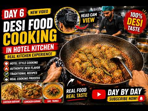 Day 6 Hotel Kitchen Vlog | Authentic Pakistani Desi Food#cookingvideo #desifood #challenge