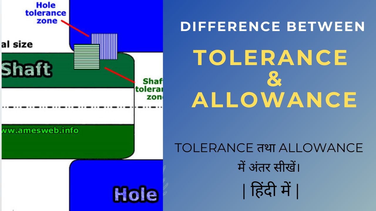 Difference between Tolerance and Allowance | Tolerance तथा Allowance ...