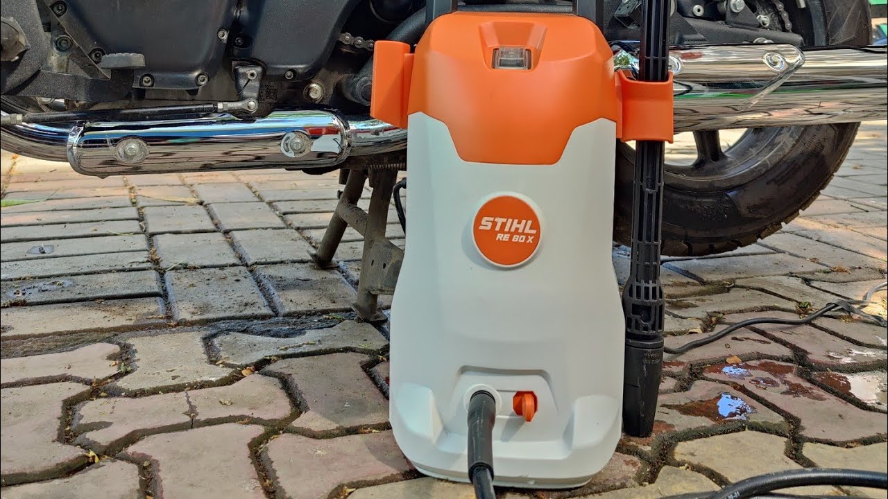 STIHL RE 80 X Pressure Washer | Bike Gear Reviews | Bike India - YouTube