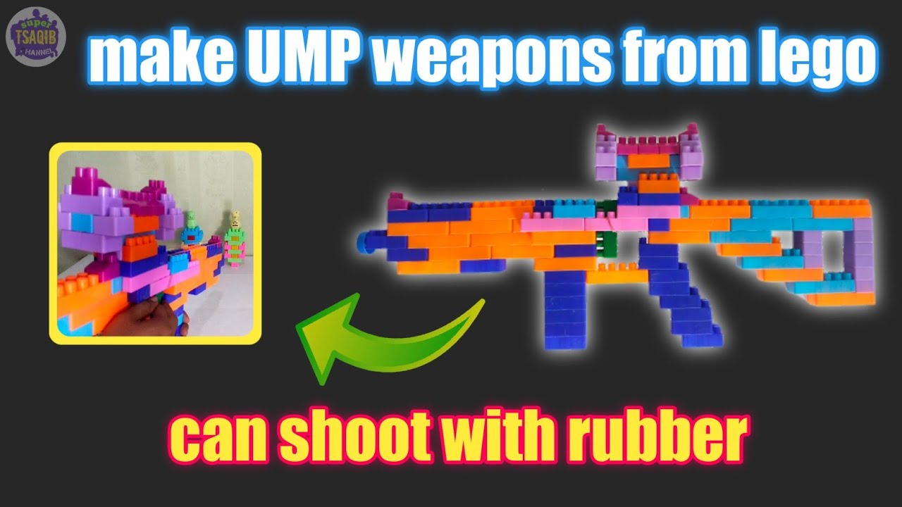 DIY model of a lego UMP gun that can shoot with your own hand ...