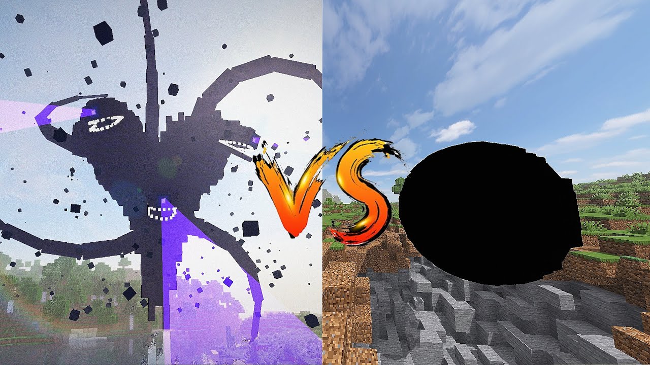All Wither Storm Phases VS Black Hole - YouTube
