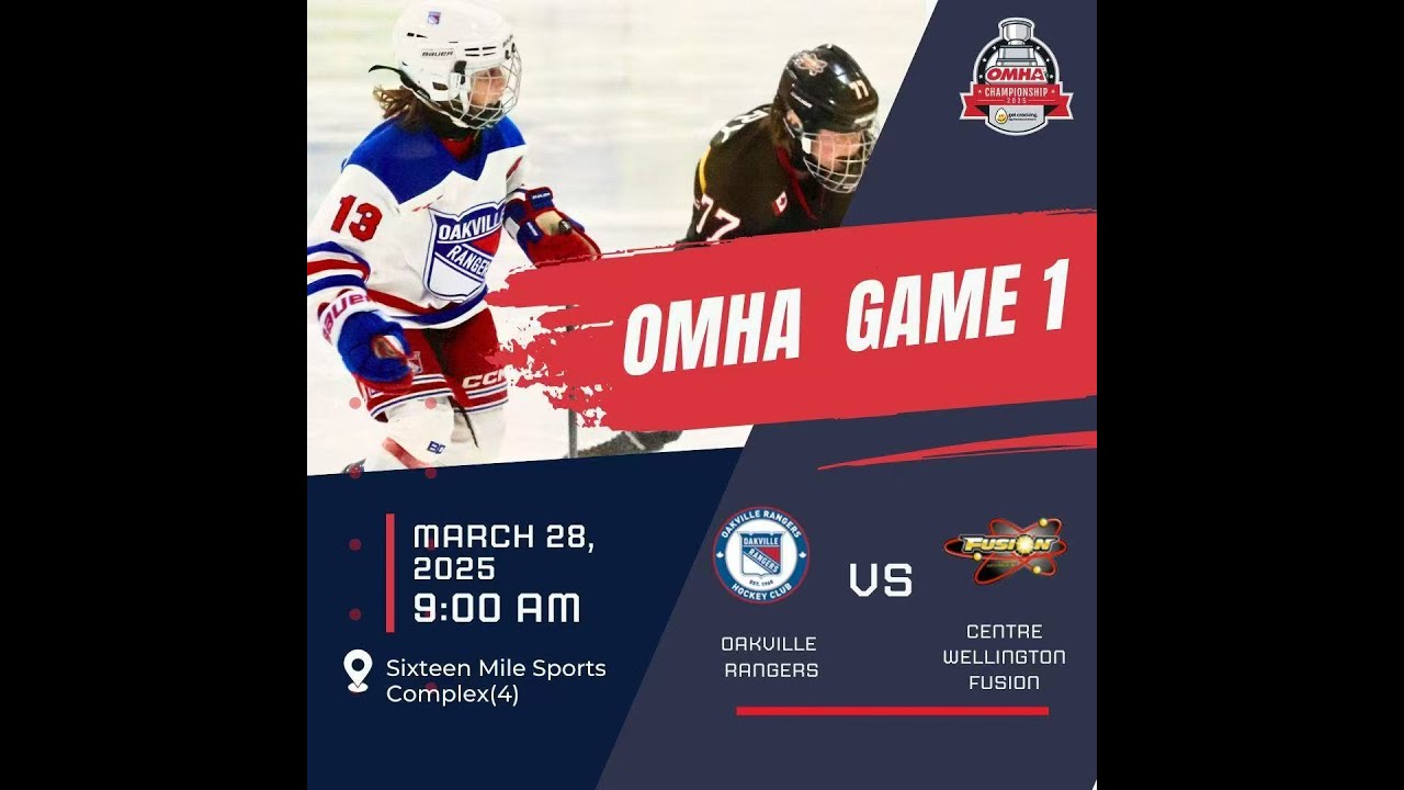 OMHA Championship Game 1 Video Version: Oakville Rangers U10B vs ...