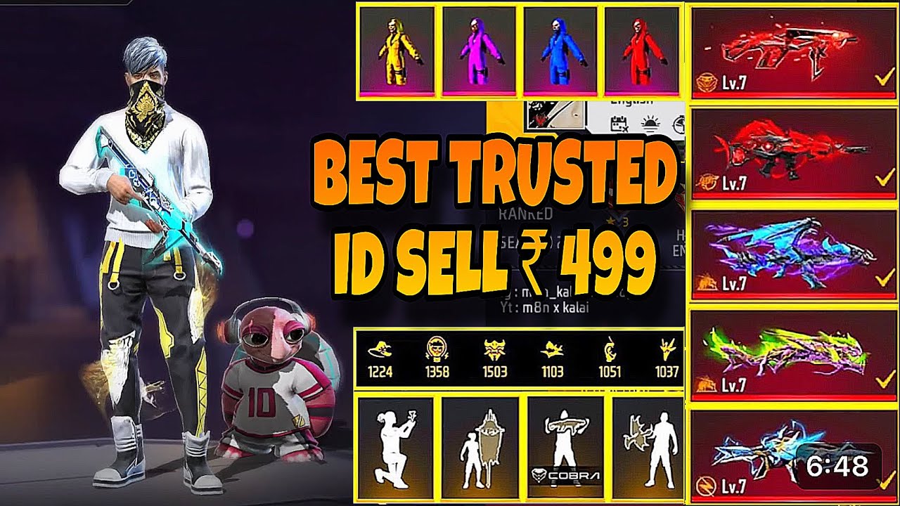 FREE FIRE ID SELL TODAY BD FREE FIRE ACCOUNT SELL TELUGU FF ID SELL BUY ...