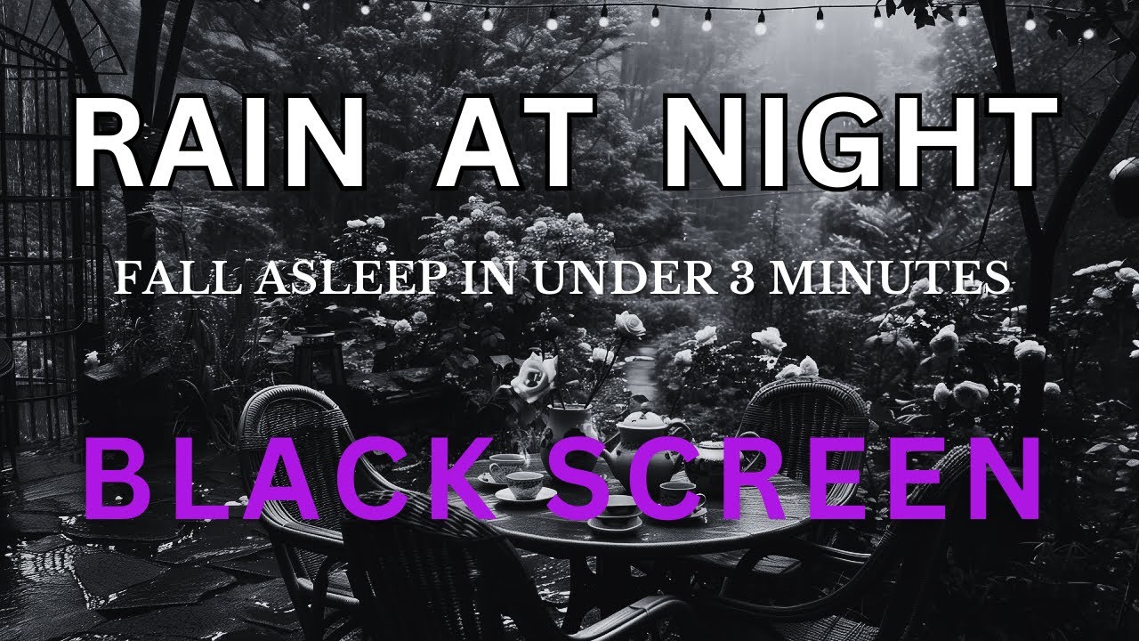 Black Screen Rain - Sleep Peacefully with Rain Sounds Relaxation and ...