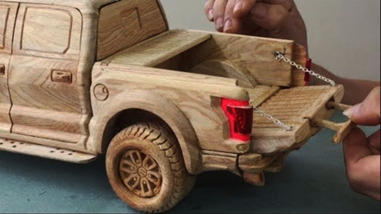 Wood Carving - Ford F150 RAPTOR 2020 - Woodworking Art - YouTube