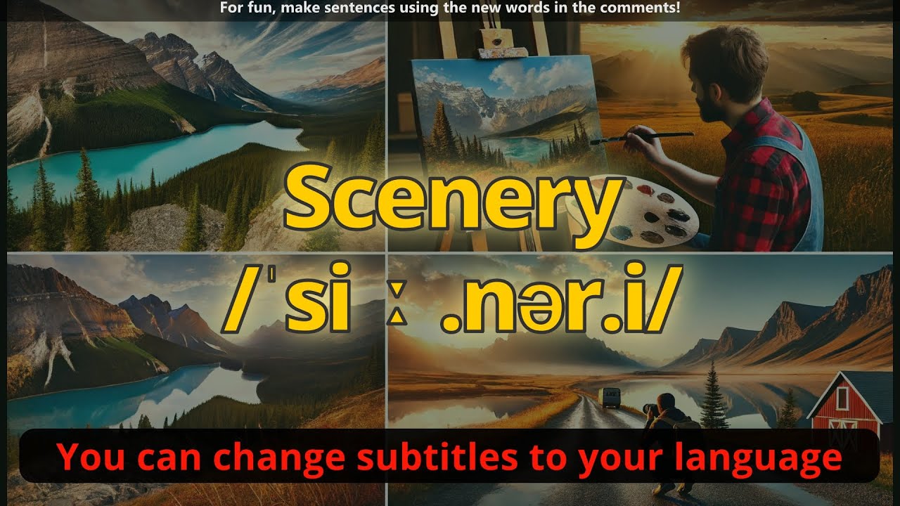 Scenery meaning with 5 examples - YouTube