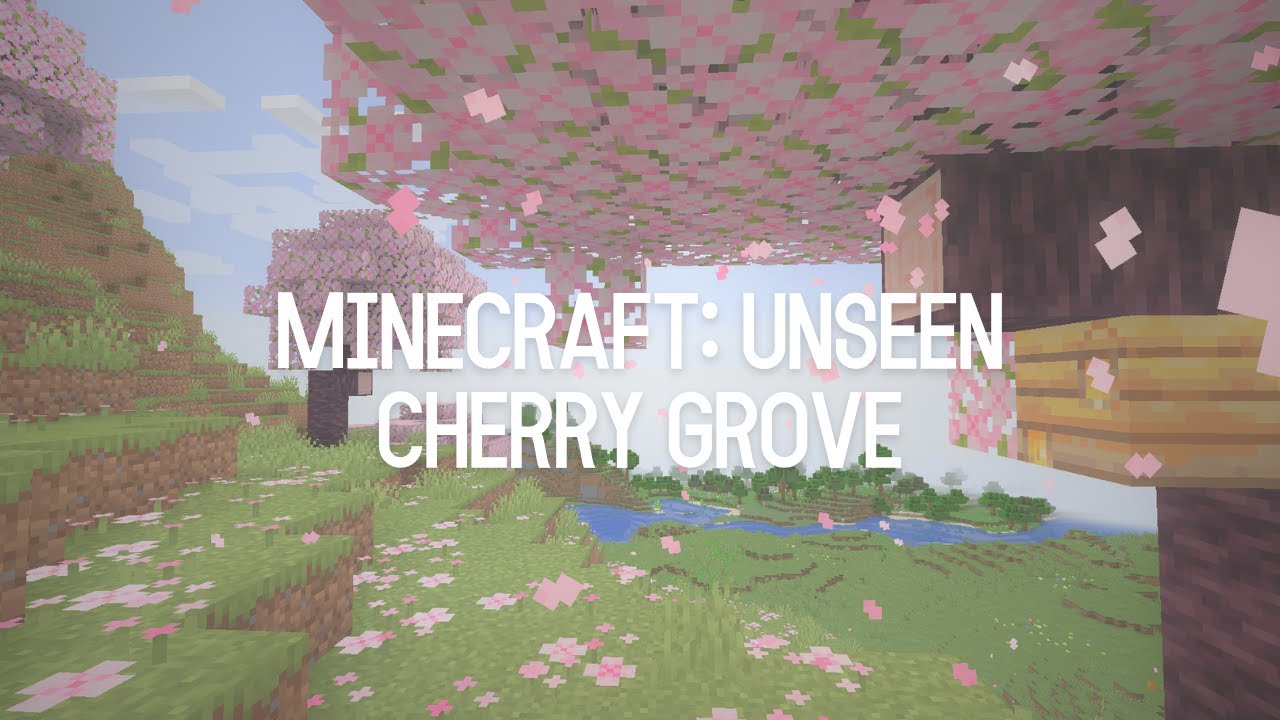 Minecraft: Unseen | Cherry Grove Ambiance | Peaceful Bees & Blooming ...