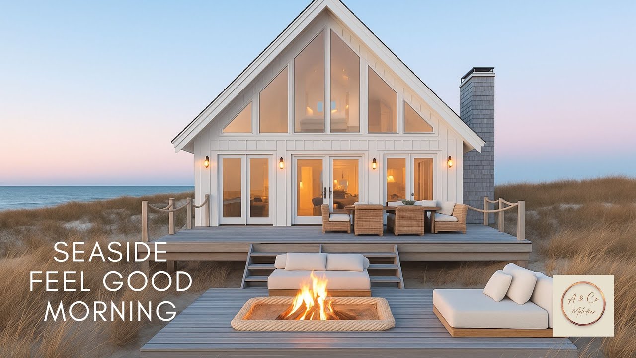 Seaside Morning Upbeat– Coastal Calm & Coffee Beats - YouTube